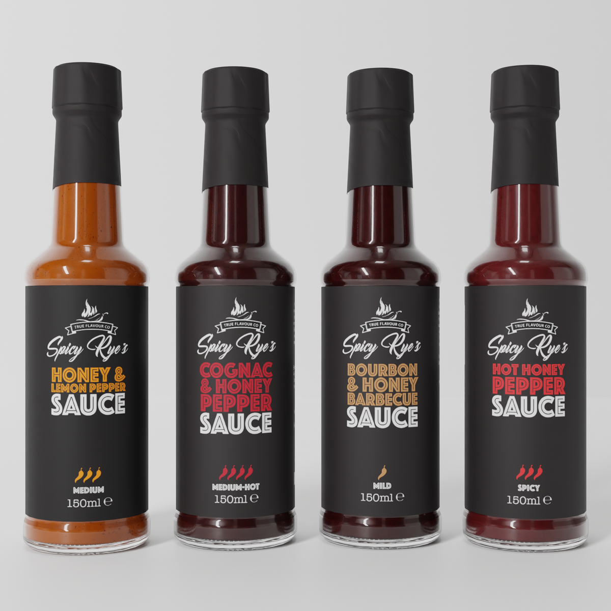 Hot Sauce Collection pack no added junk, plant based. — Spicy Rye's